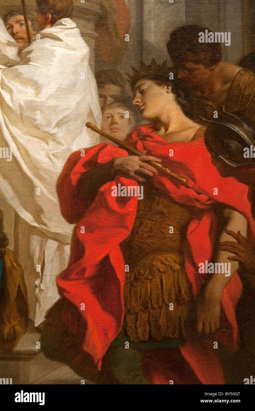 Detail: The Mass of Saint Basil, 1746, by Pierre Hubert Subleyras Stock ...