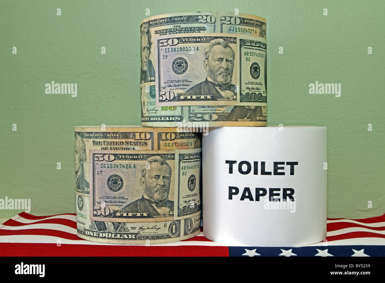 Symbolic representation of the effect of inflation on a currency Stock ...