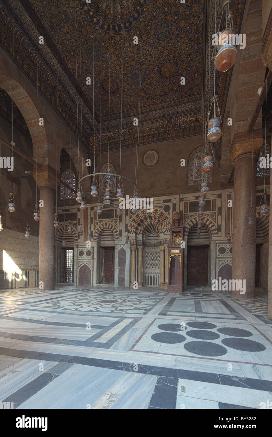 prayer hall, complex of Sultan Barquq, Cairo, Egypt Stock Photo - Alamy