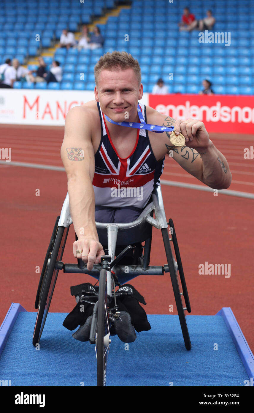 The Paralympian David Weir at the Paralympic World Cup in Manchester ...