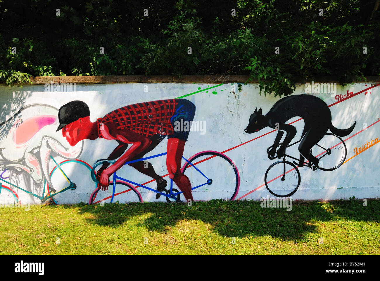 Graffiti on wall Lviv Ukraine Stock Photo - Alamy