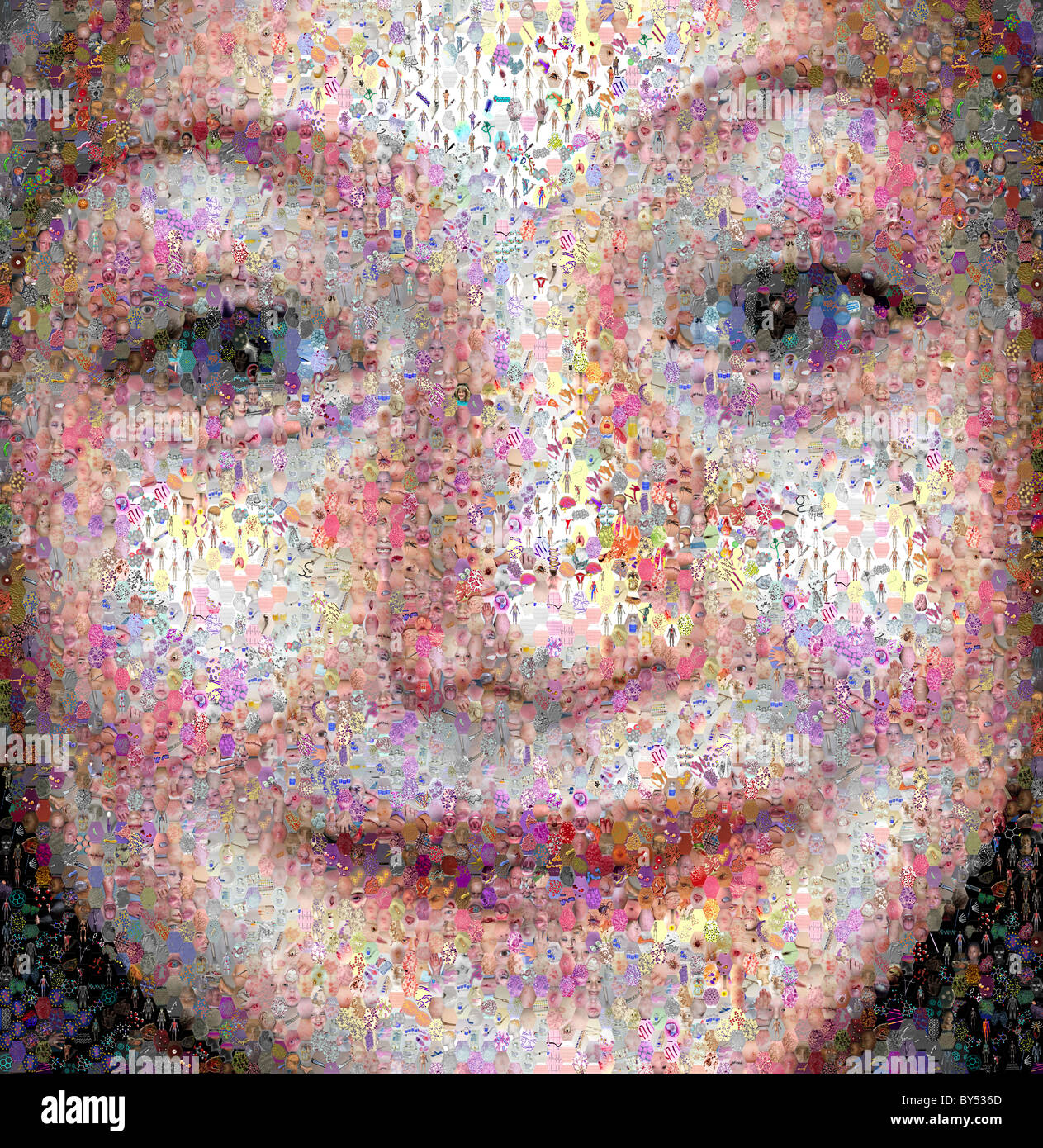 photomosaic of a child Stock Photo - Alamy