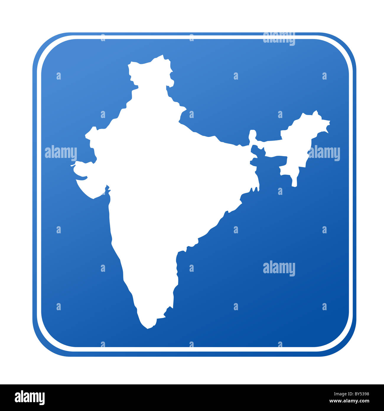 India map white hi-res stock photography and images - Alamy