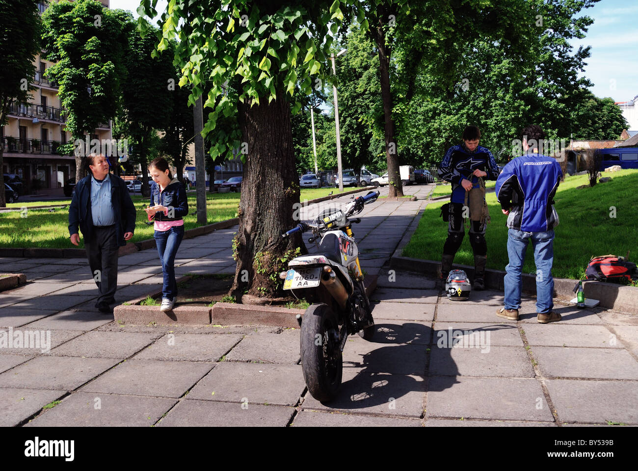 Lviv park Ukraine Stock Photo - Alamy