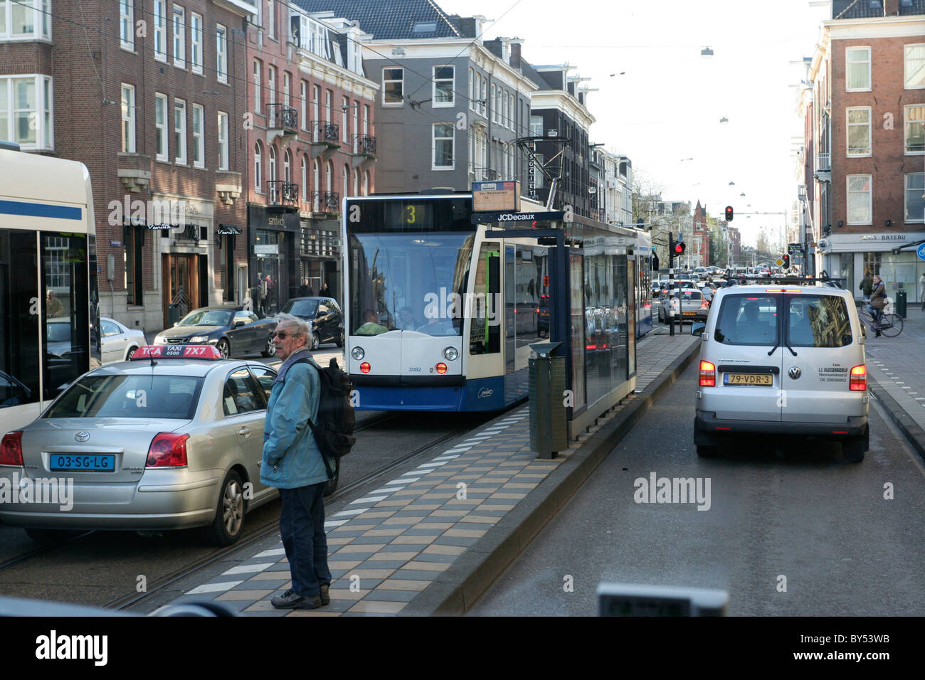 Traffic in Amsterdam, Holland Stock Photo - Alamy