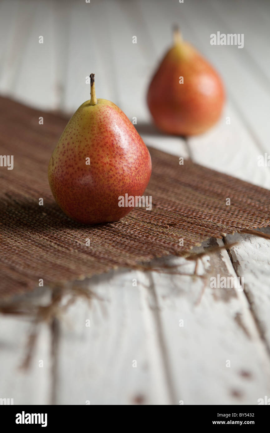 Two ripe red pears hi-res stock photography and images - Alamy