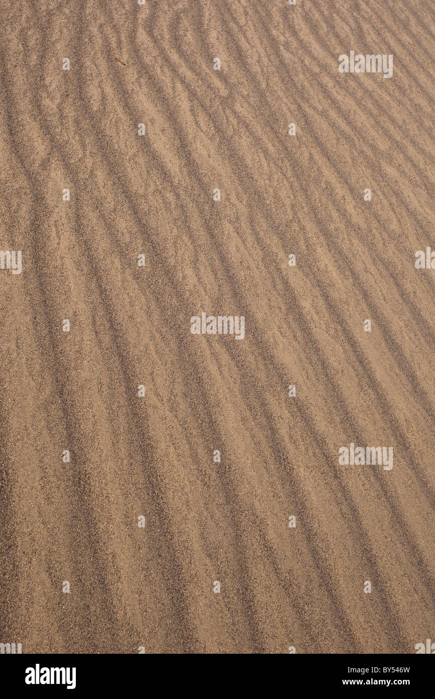 Sand ripple pattern at the Mesquite Flat Sand Dunes in Death Valley ...