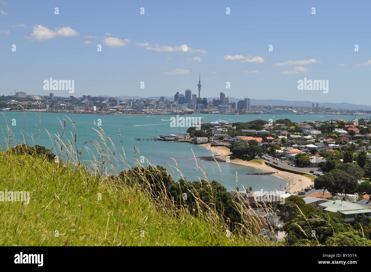 View of Auckland from Devenport Stock Photo - Alamy