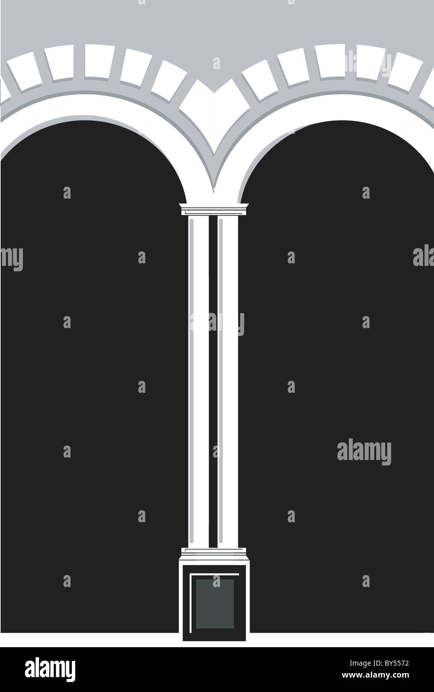Gothic pillar illustration hi-res stock photography and images - Alamy
