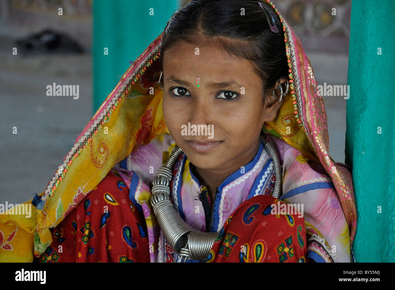 Portrait of a Kutchi woman from Kutch district of Gujarat, India Stock ...