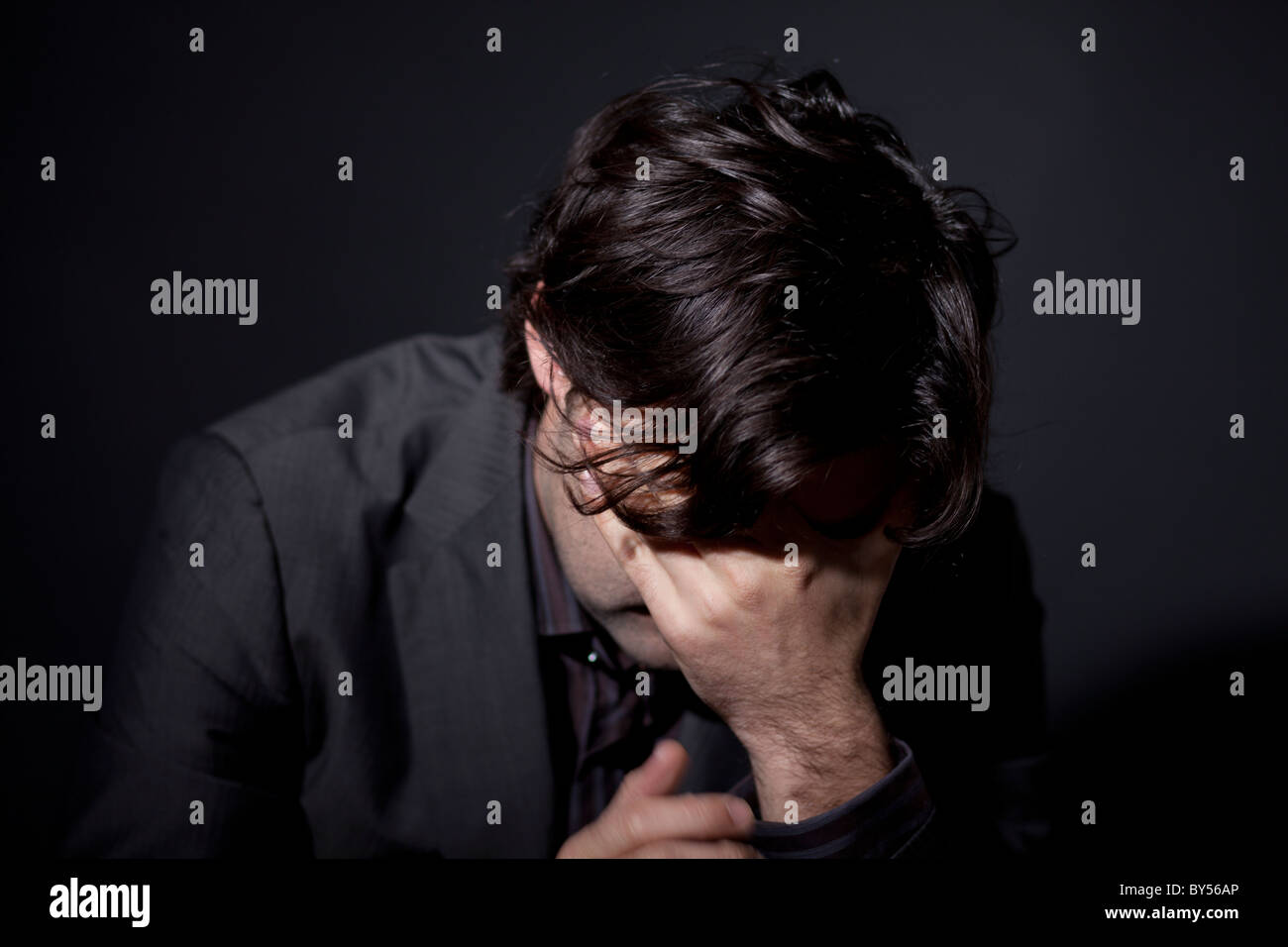 Man with depression Stock Photo - Alamy
