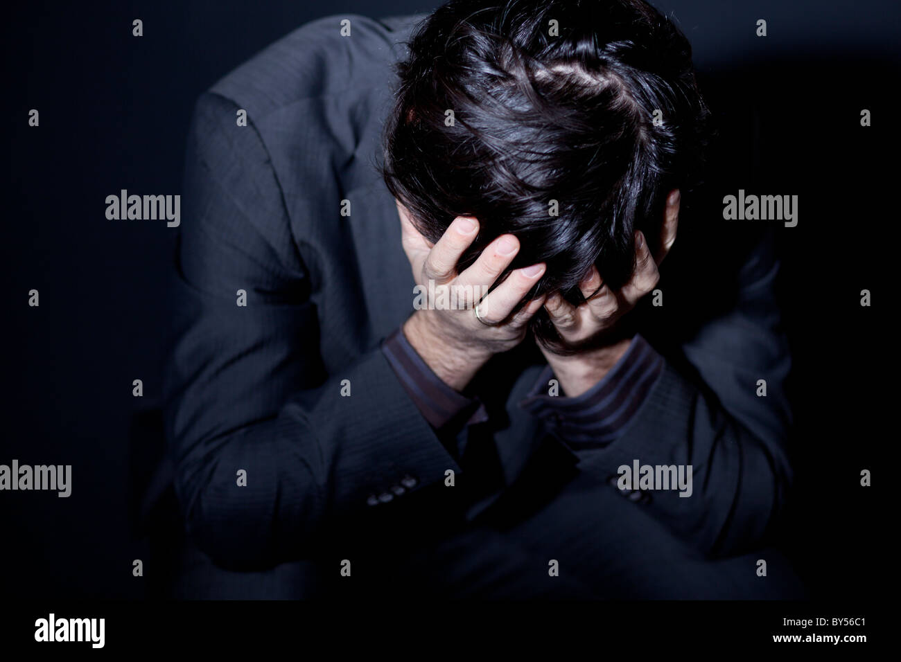 Man with depression Stock Photo - Alamy