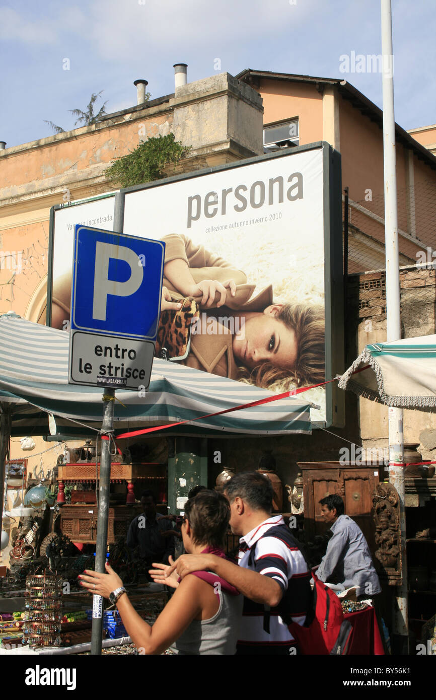 porta portese street market in rome, italy Stock Photo - Alamy