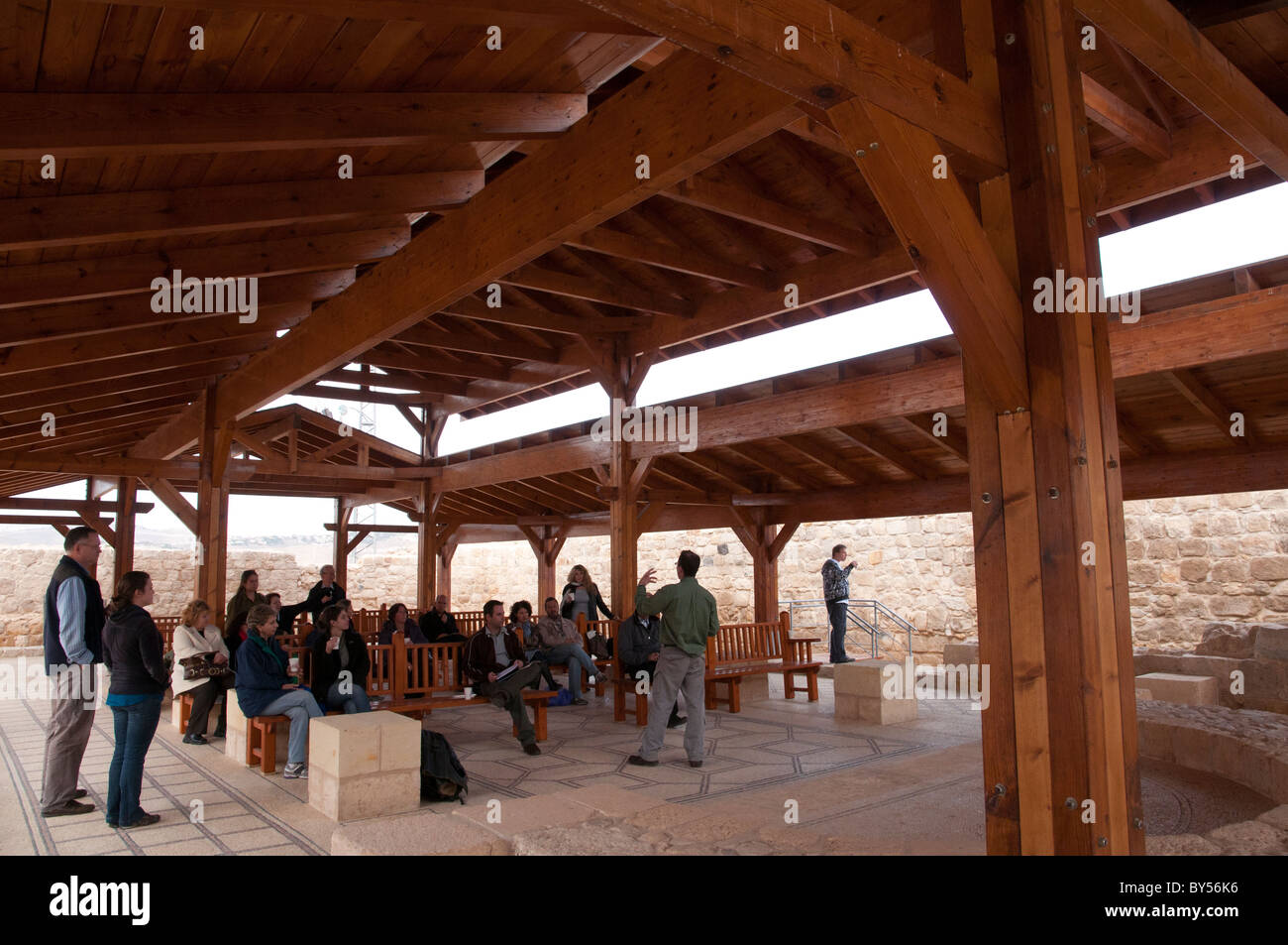 Good Samaritan mosaic museum. Judean desert. Israel Stock Photo - Alamy