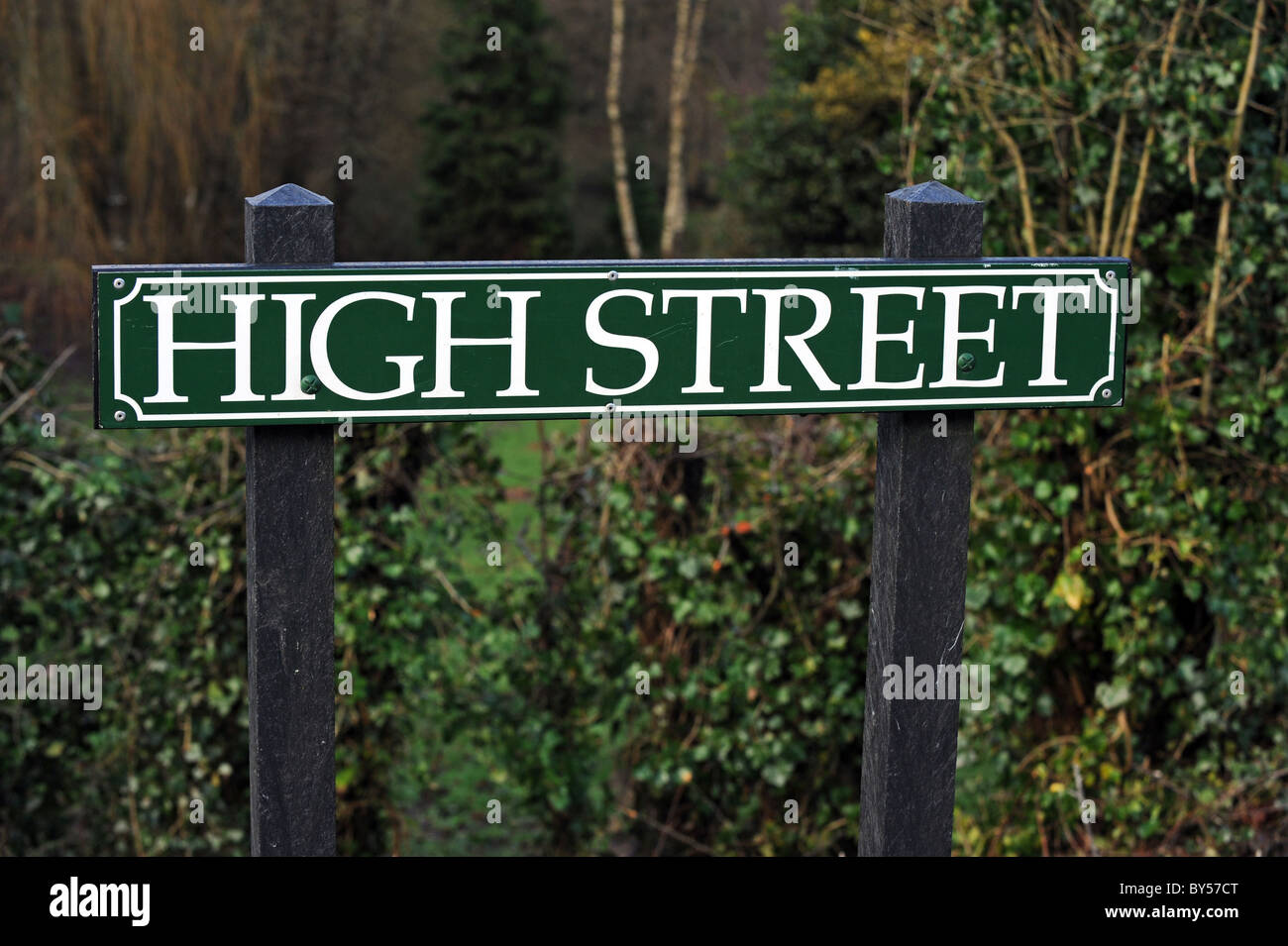 High Street Sign Stock Photo - Alamy