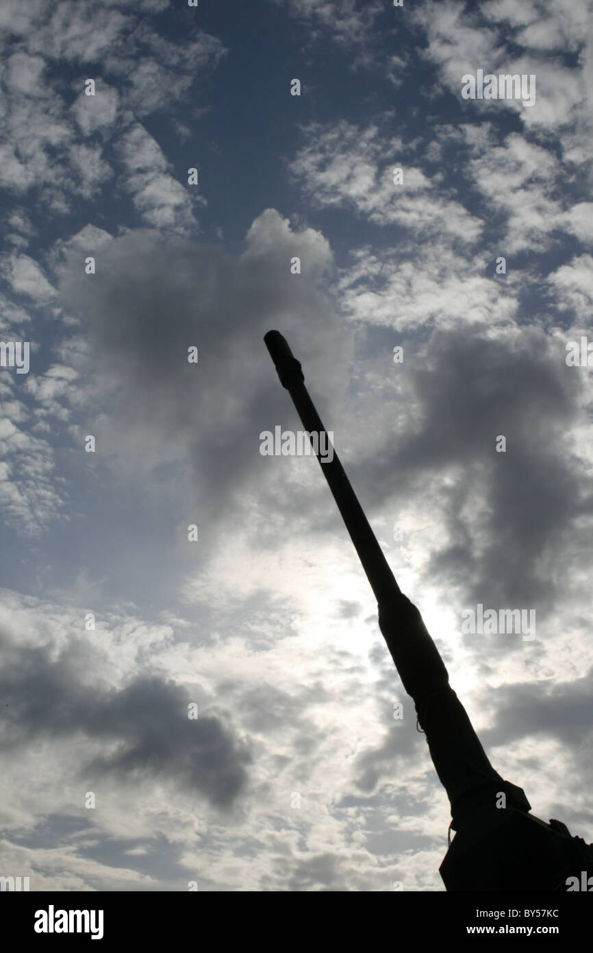 detail of army tank gun turret on battle field Stock Photo - Alamy