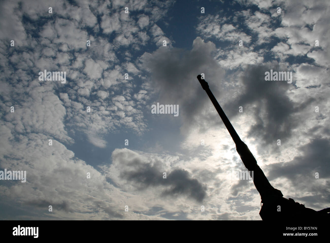 detail of army tank gun turret on battle field Stock Photo - Alamy