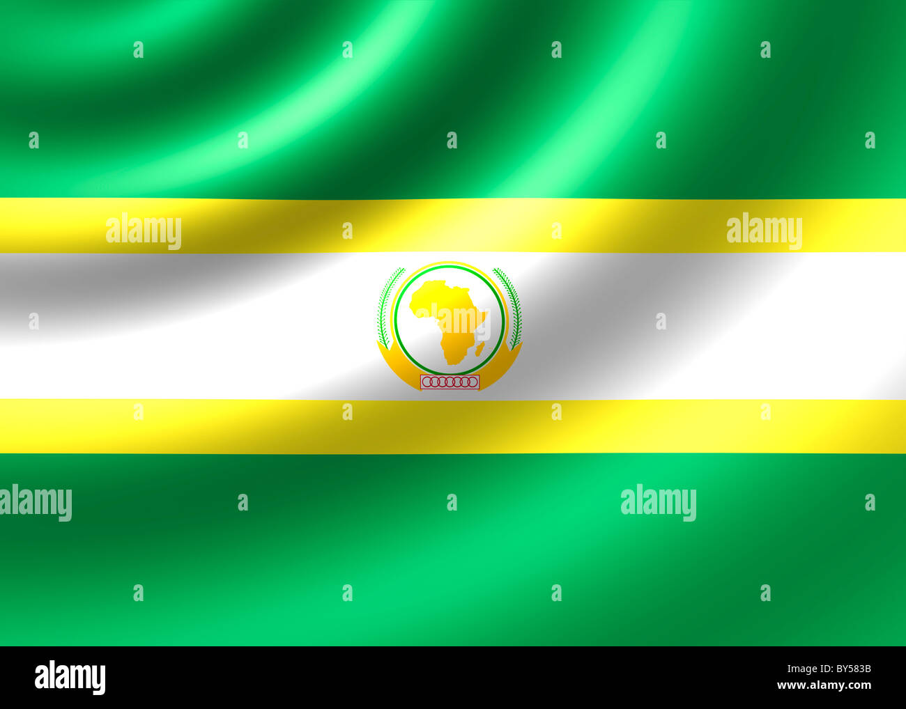 African Union flag Stock Photo - Alamy