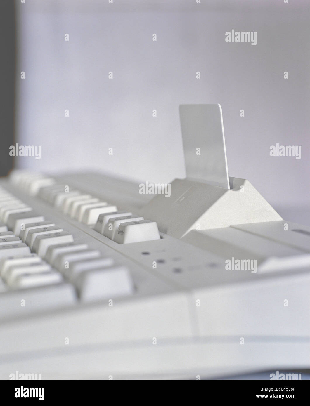 Detail of a keyboard and card reader Stock Photo - Alamy
