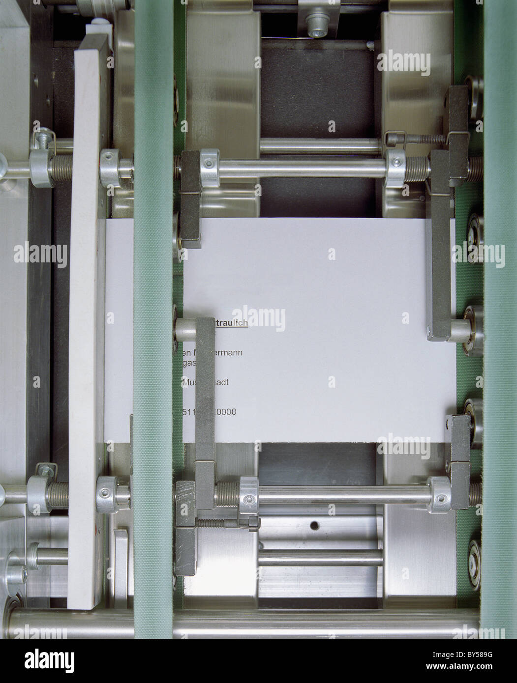 Detail of a printing machine Stock Photo - Alamy