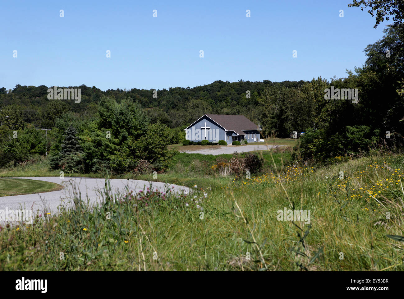 A church in a rural area Stock Photo - Alamy
