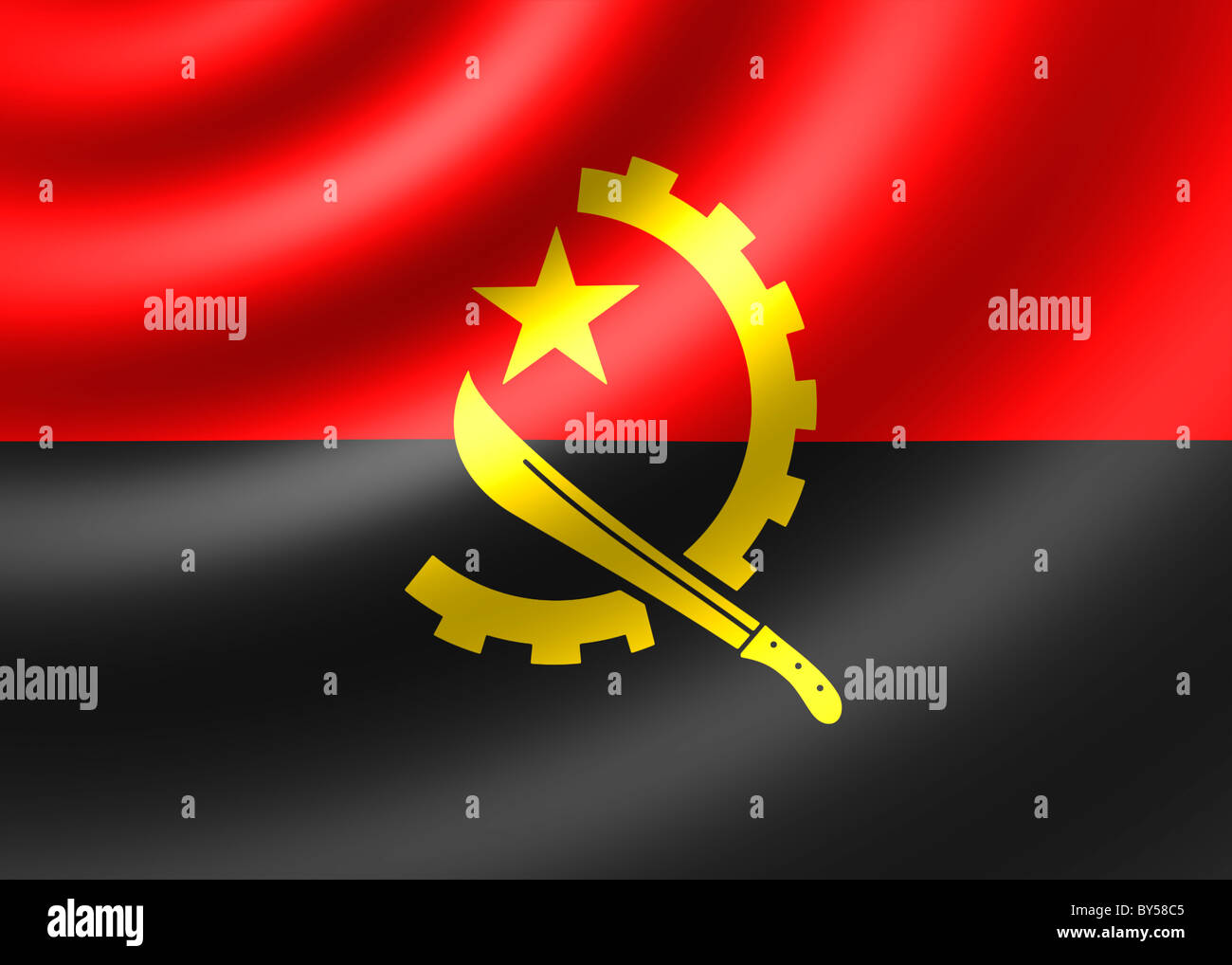 Angola flag hi-res stock photography and images - Alamy