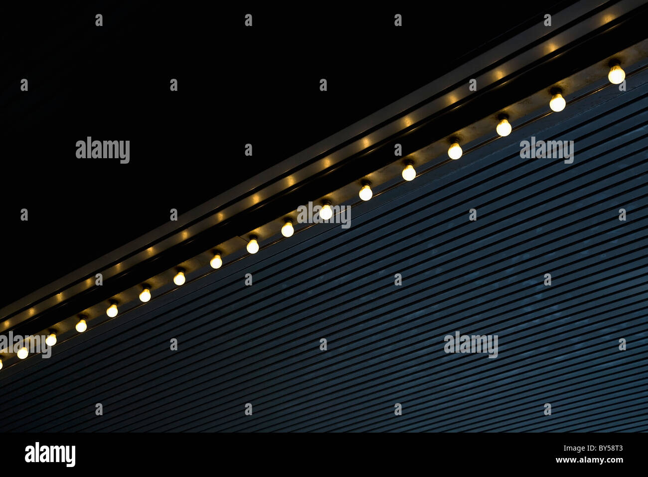 A row of light bulbs, outdoors Stock Photo - Alamy