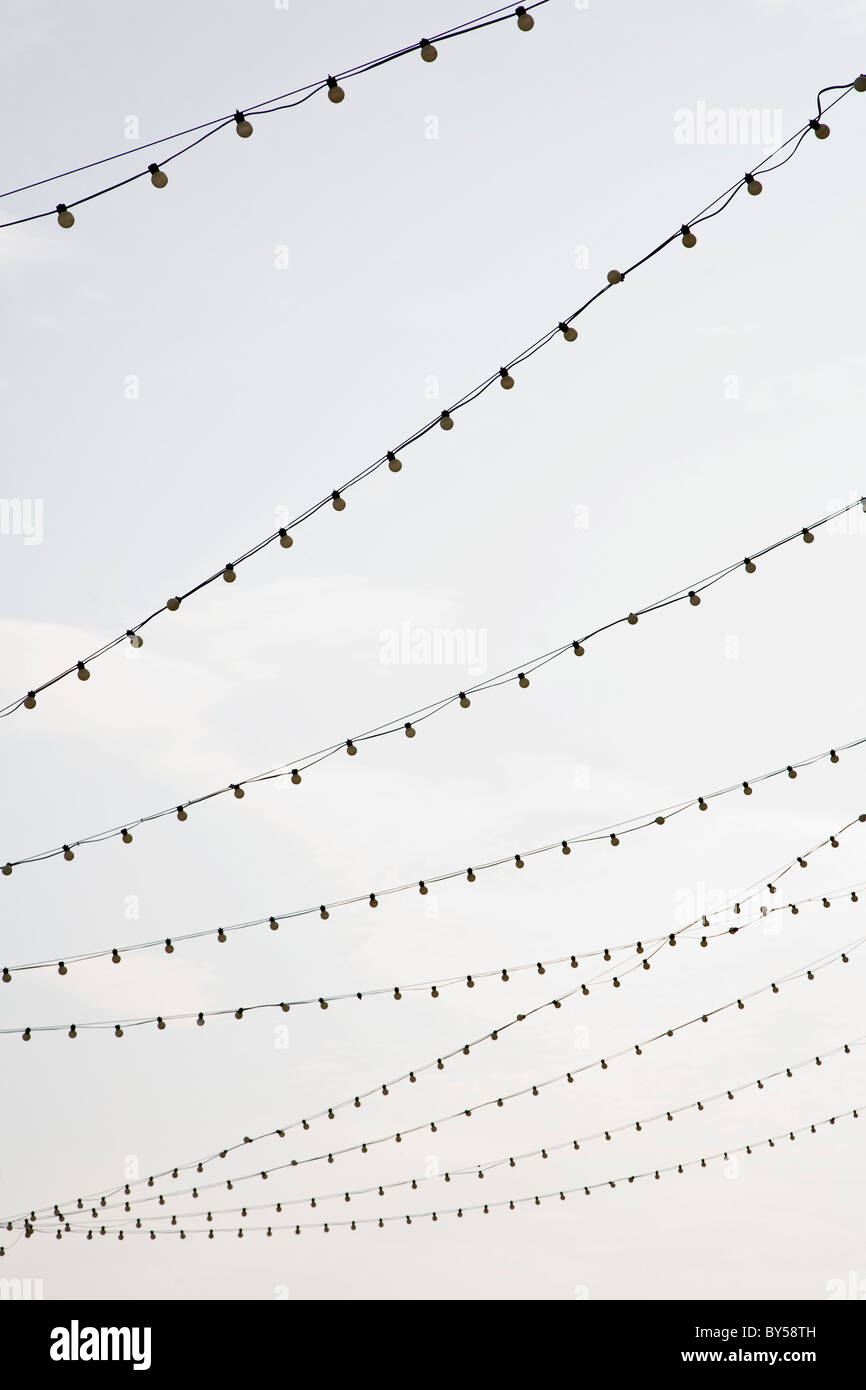 Strings of lights Stock Photo - Alamy