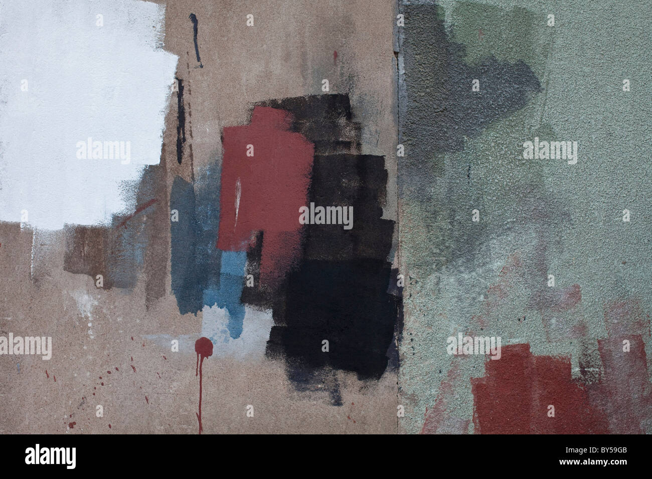 Paint swatches on a wall Stock Photo - Alamy