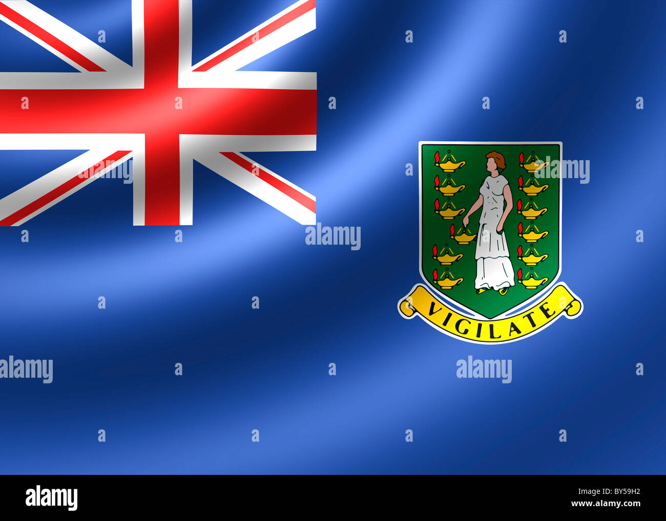 British Virgin Islands flag Stock Photo - Alamy