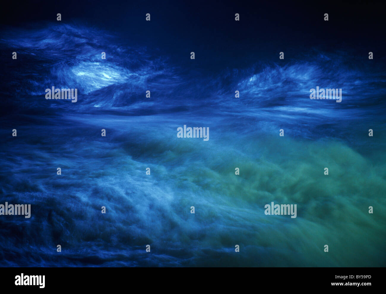 Abstract blue colored clouds Stock Photo - Alamy