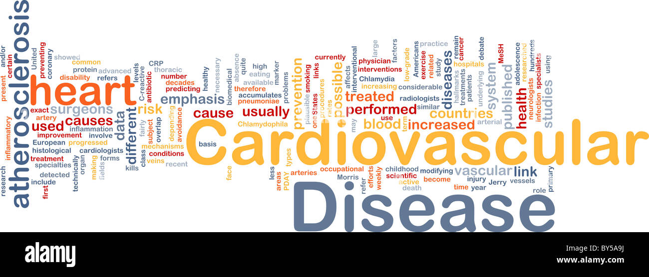 Background concept wordcloud illustration of heart cardiovascular ...