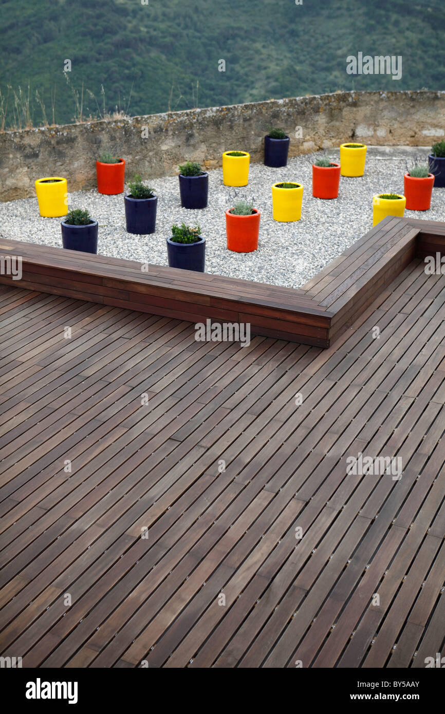 Detail of a terrace Stock Photo - Alamy