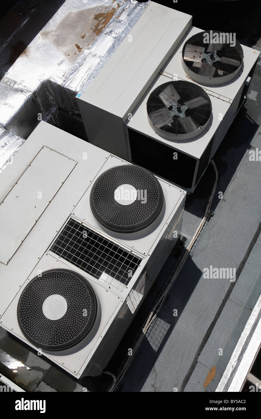 Detail of air conditioners Stock Photo - Alamy