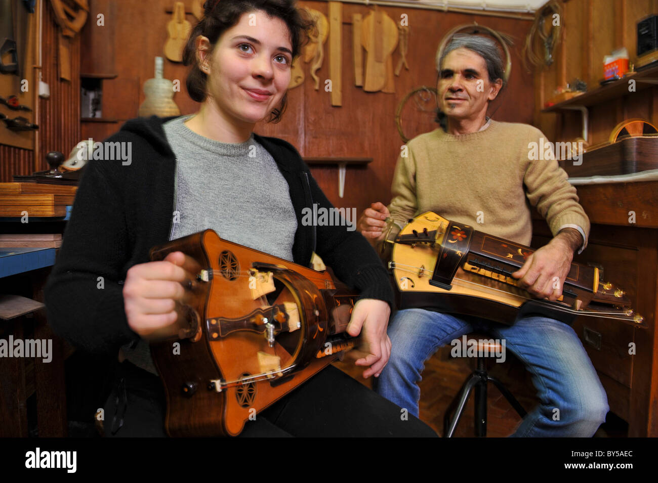 Portrait of portuguese people playing traditional portuguese musical ...