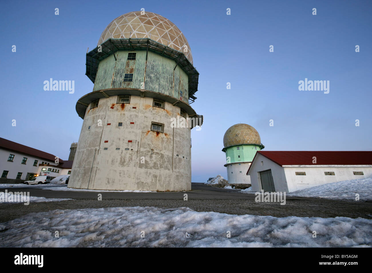 Torre - old astronomy observatory towers at the top of the Serra da ...