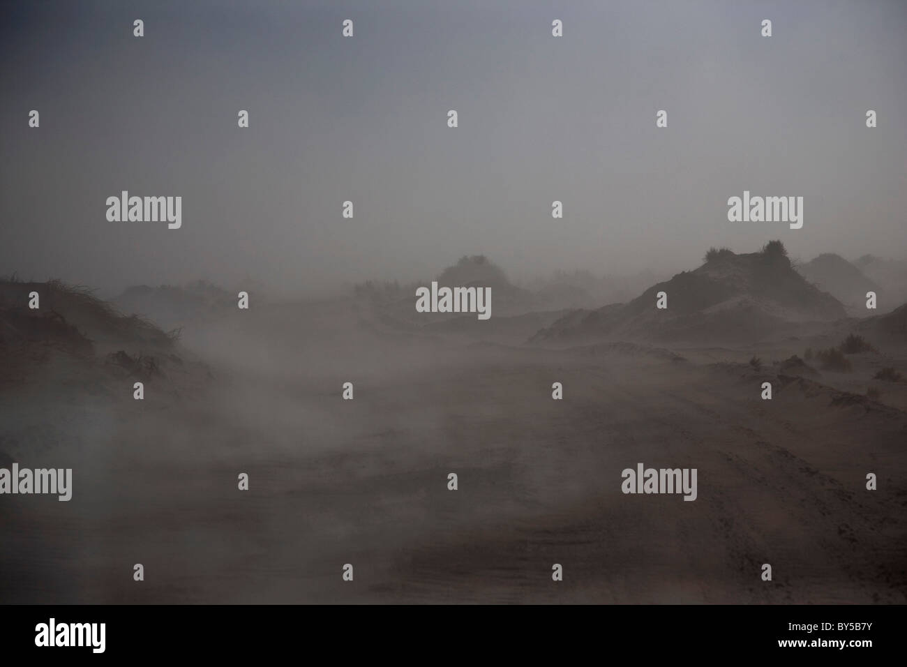 View of fog across the Atacama Desert, Chile Stock Photo - Alamy