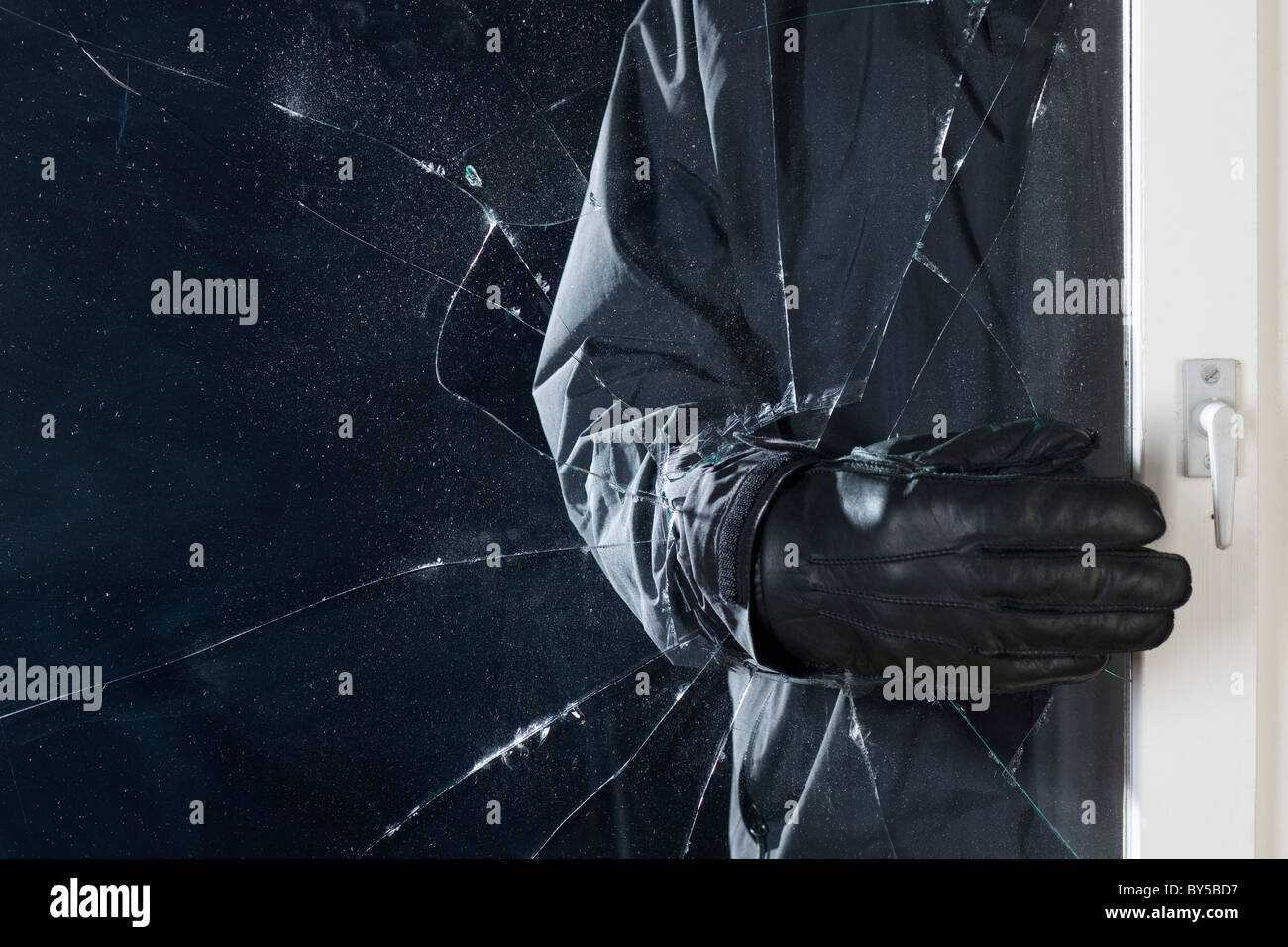 Man hand breaking through hi-res stock photography and images - Alamy