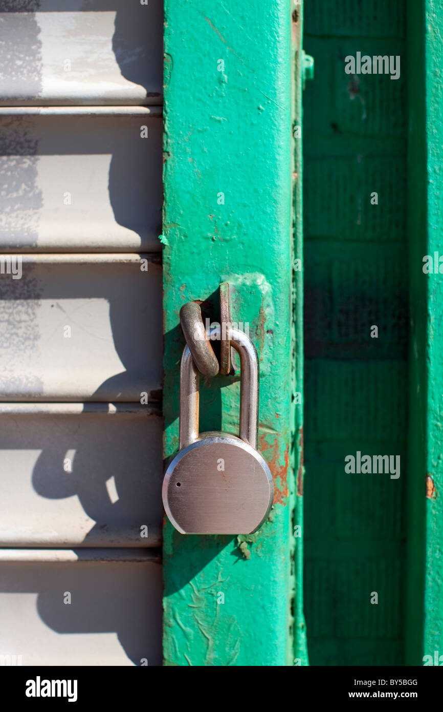 A locked padlock, close-up Stock Photo - Alamy