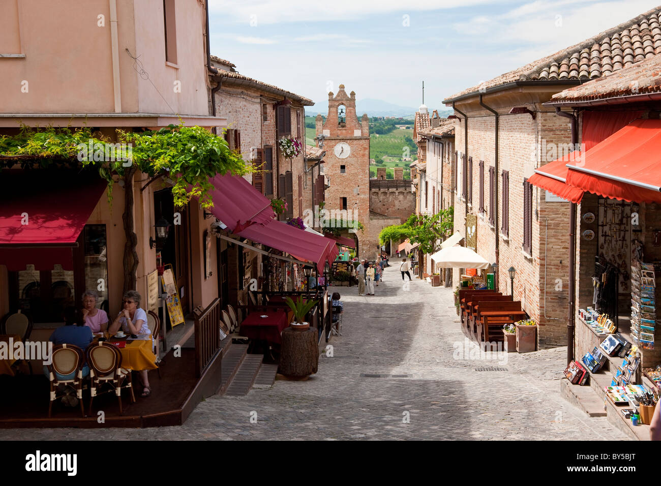 Medieval castle & village, Gradara, Marche, Italy Stock Photo - Alamy