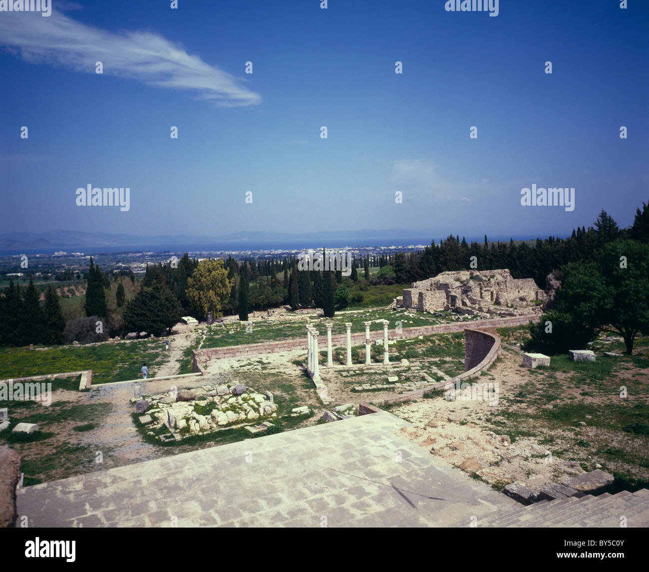 Greek island of Kos, Dodecanese - the Asclepion, Greek temple to Apollo ...