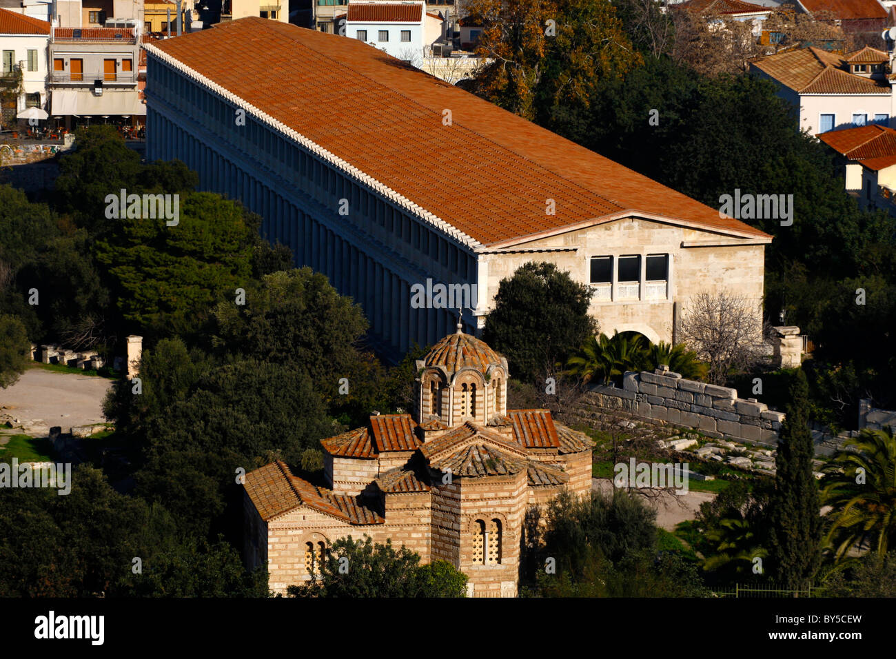 Ancient Agora(market) in Athens Greece Stock Photo - Alamy