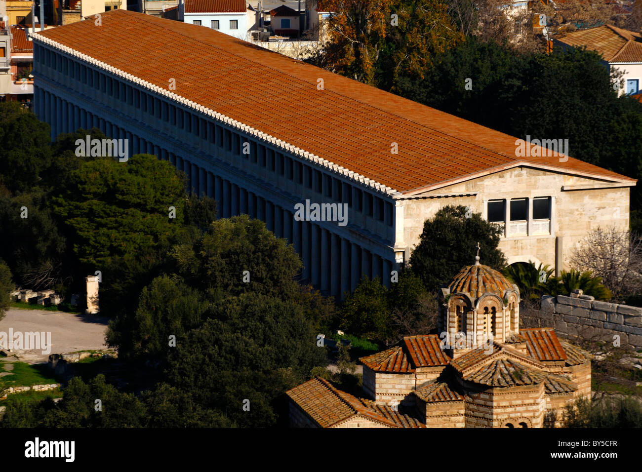 Ancient Agora(market) in Athens Greece Stock Photo - Alamy