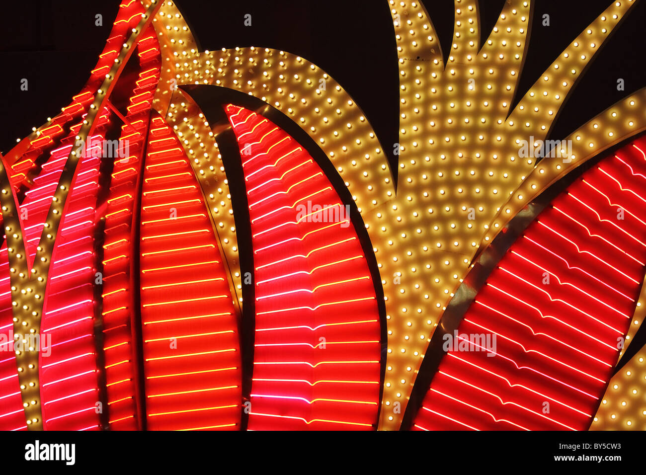 Vintage feel neon signs Stock Photo - Alamy