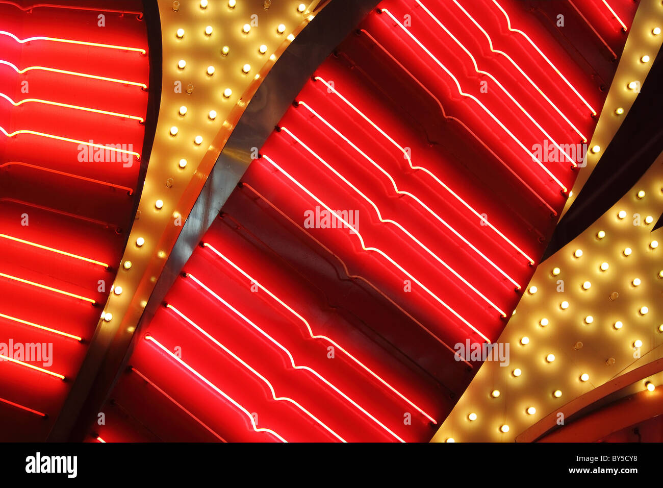 Vintage feel neon signs Stock Photo - Alamy