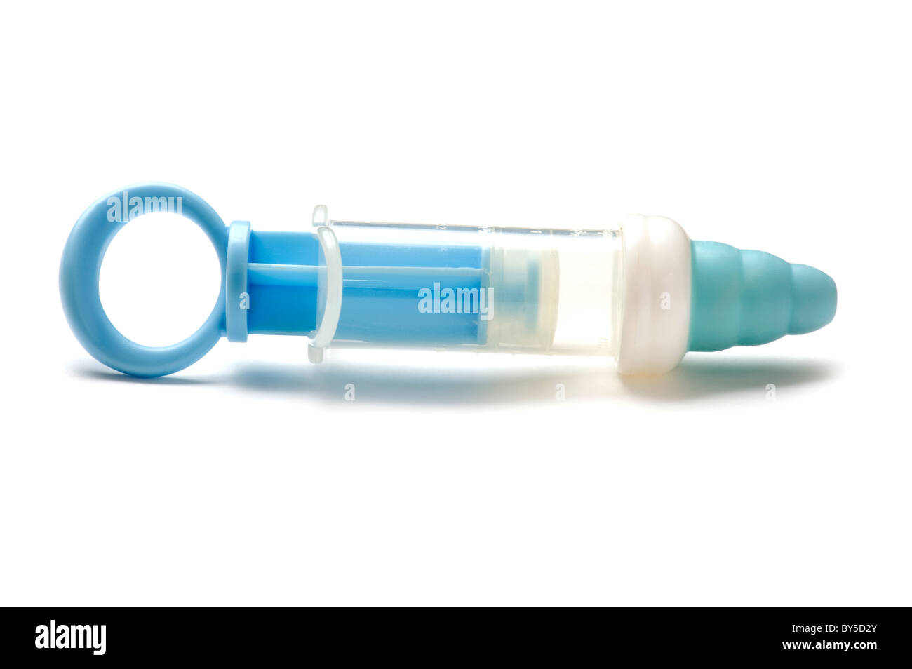 object on white - plastic syringe close up Stock Photo - Alamy
