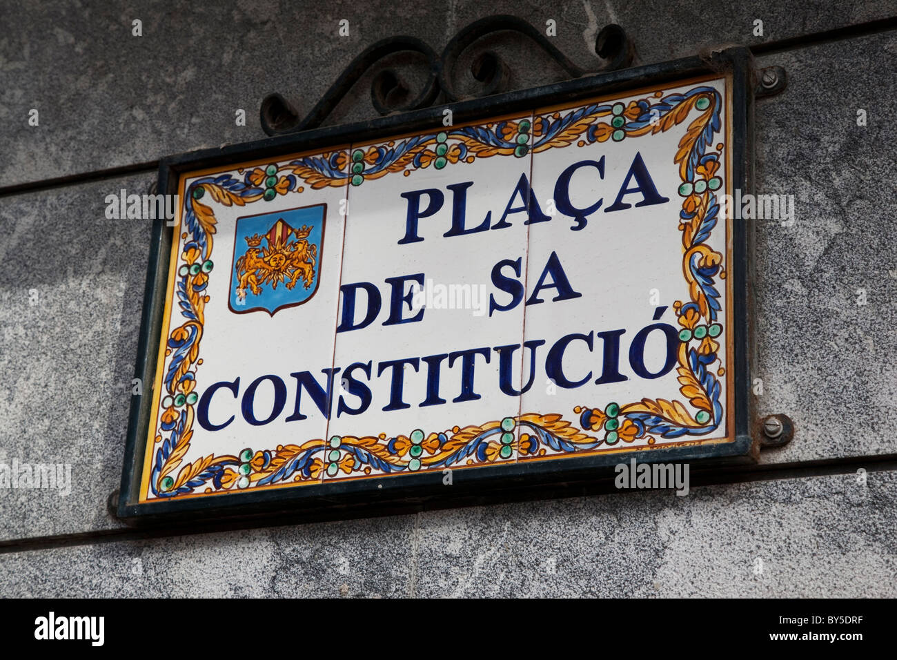 Road sign majorca hi-res stock photography and images - Alamy