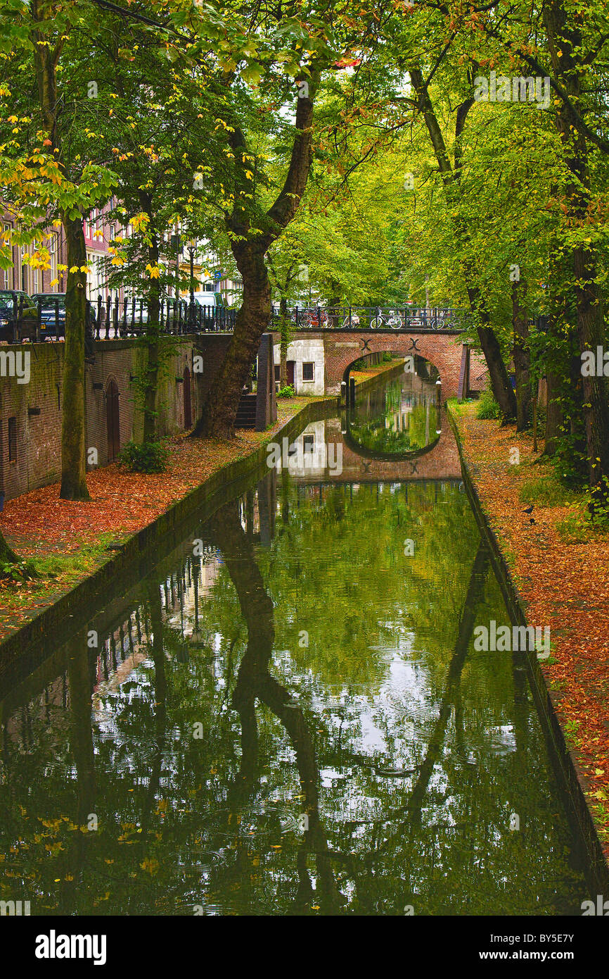 Dutch canal in the fall - Utrecht, Netherlands (Holland Stock Photo - Alamy