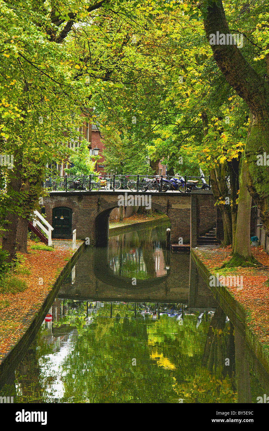 Dutch canal in the fall - Utrecht, Netherlands (Holland Stock Photo - Alamy