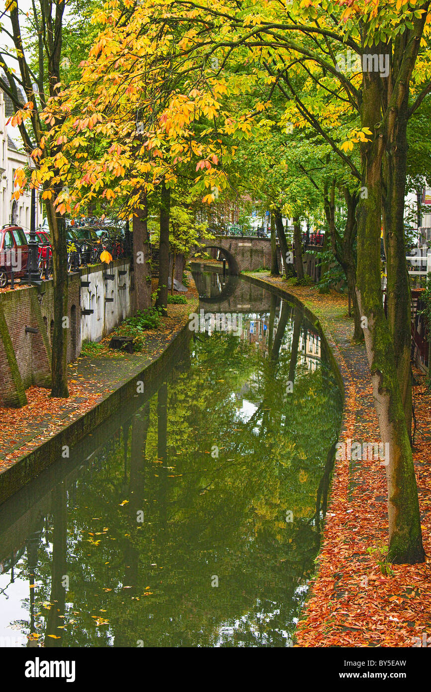 Dutch canal in the fall - Utrecht, Netherlands (Holland Stock Photo - Alamy